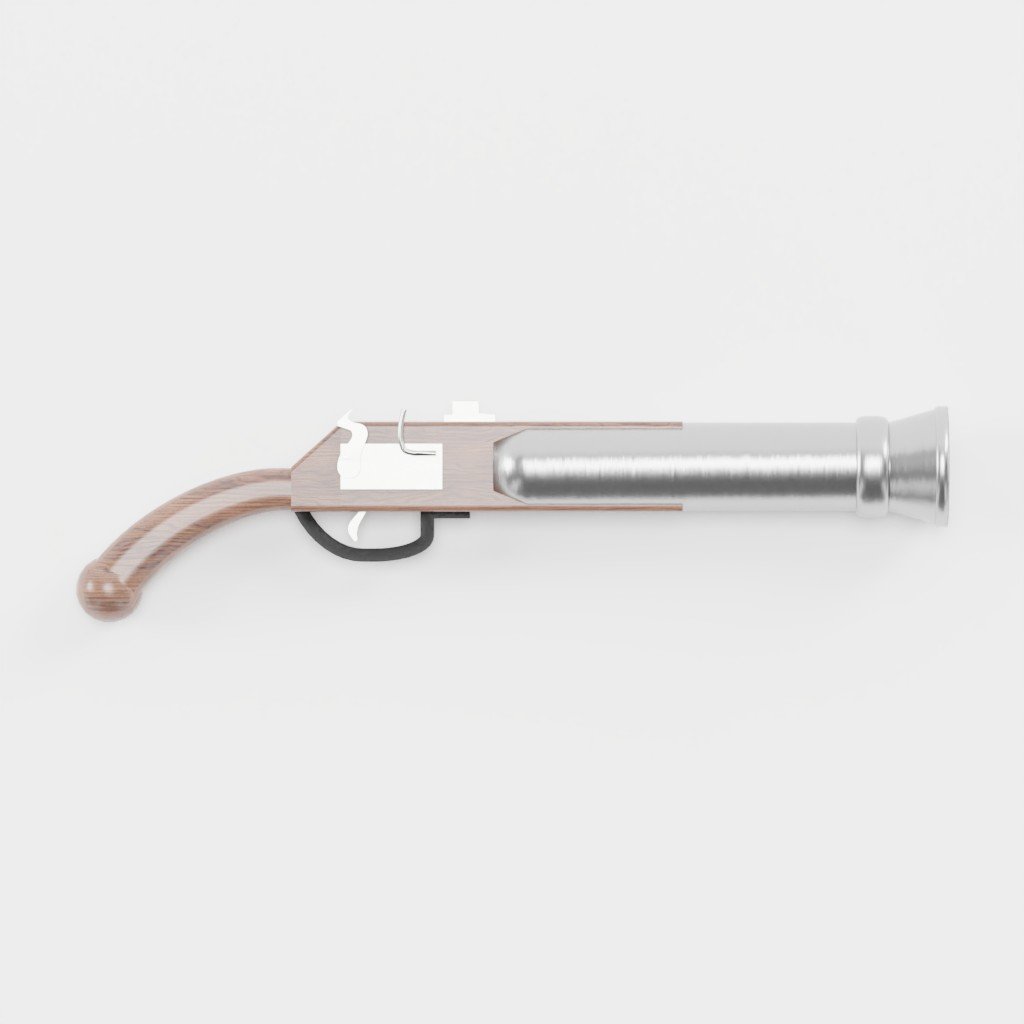 Old Musket Gun | FREE Historical Weapons models | BlenderKit