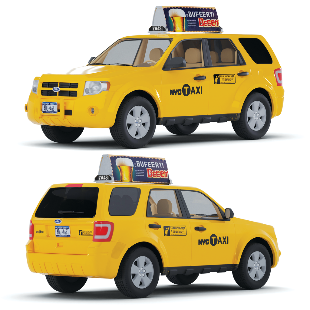 Taxi | FREE Modern Cars models | BlenderKit