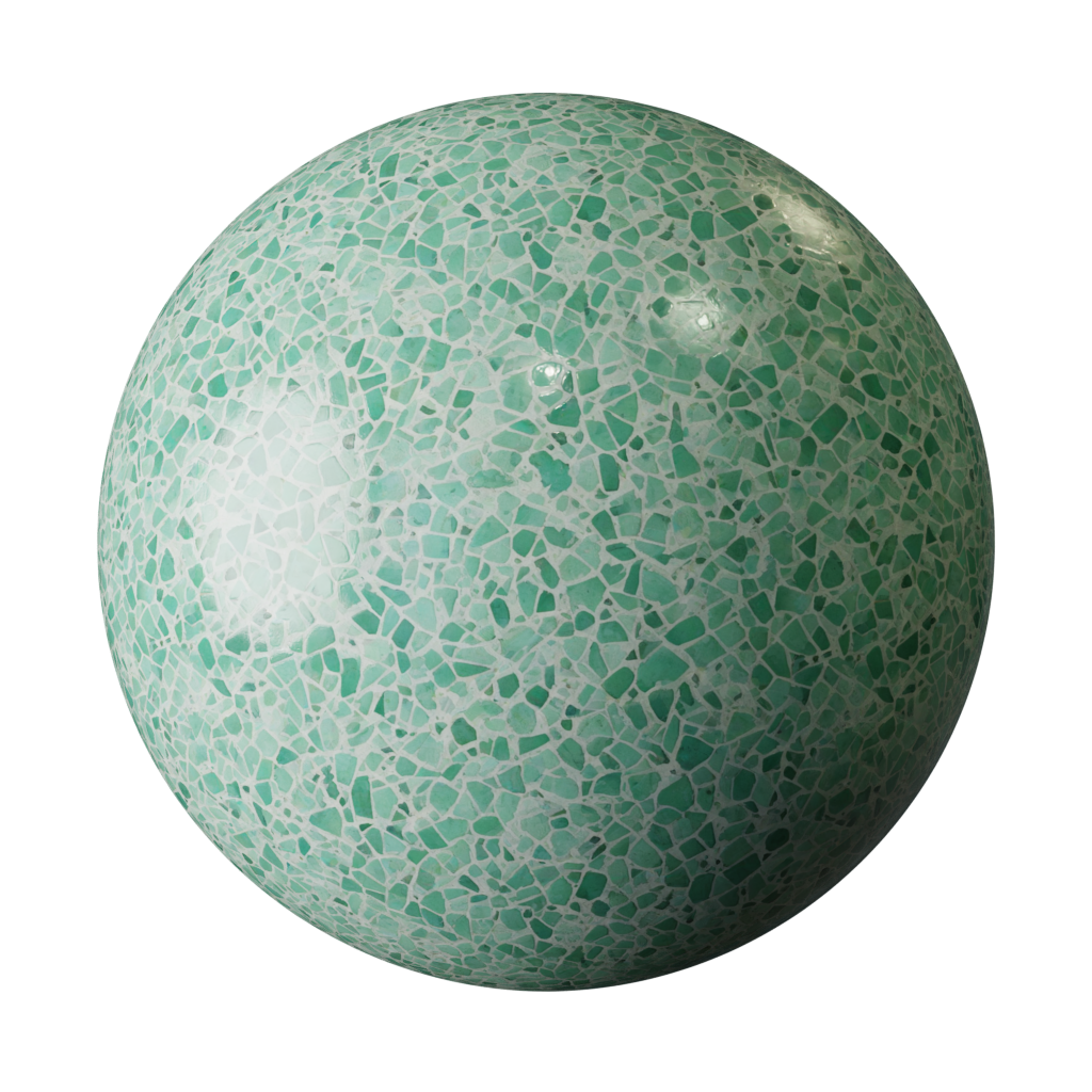 Dense Green Mosaic Tile | FREE marble materials | BlenderKit