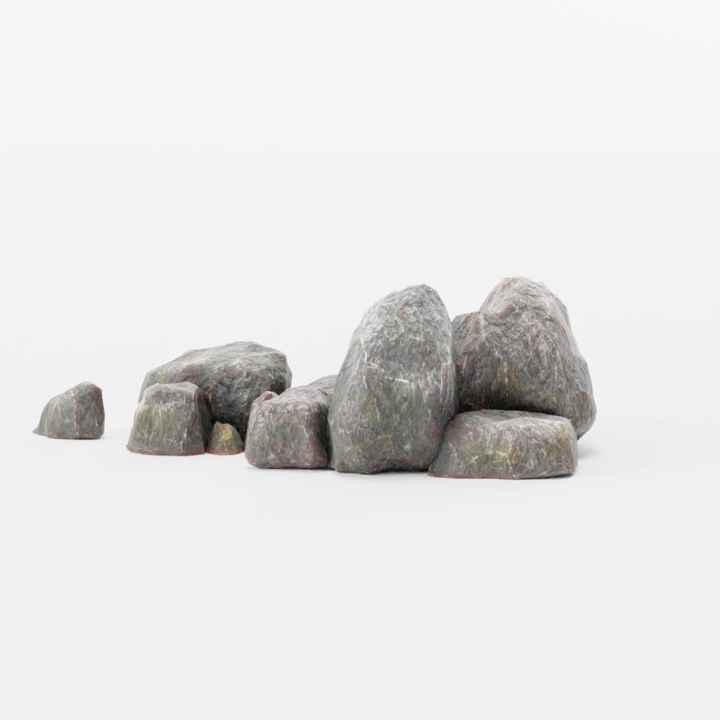 Rock formation - 3 - Stone Outcrop | Terrains models | BlenderKit