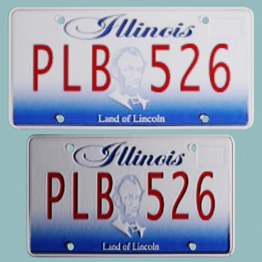 Illinois Licence plate PL | FREE Vehicle Parts models | BlenderKit
