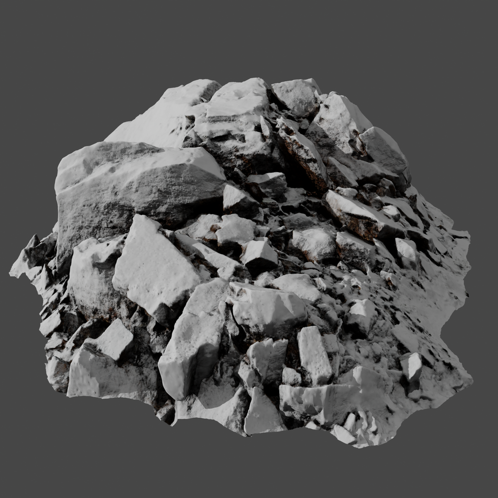 Snow Rock Boulder Ground | Environment Elements models | BlenderKit