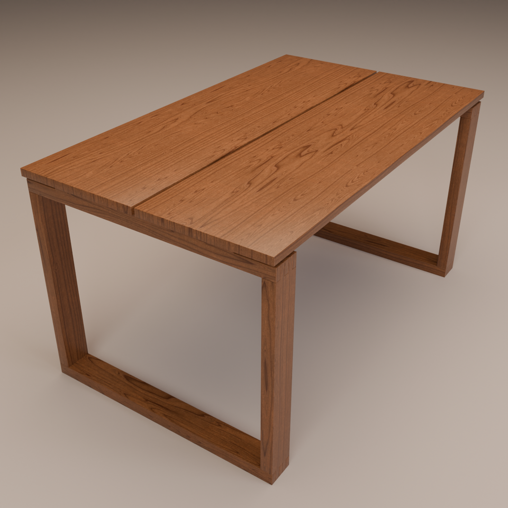 Wooden Table | Tables models | BlenderKit