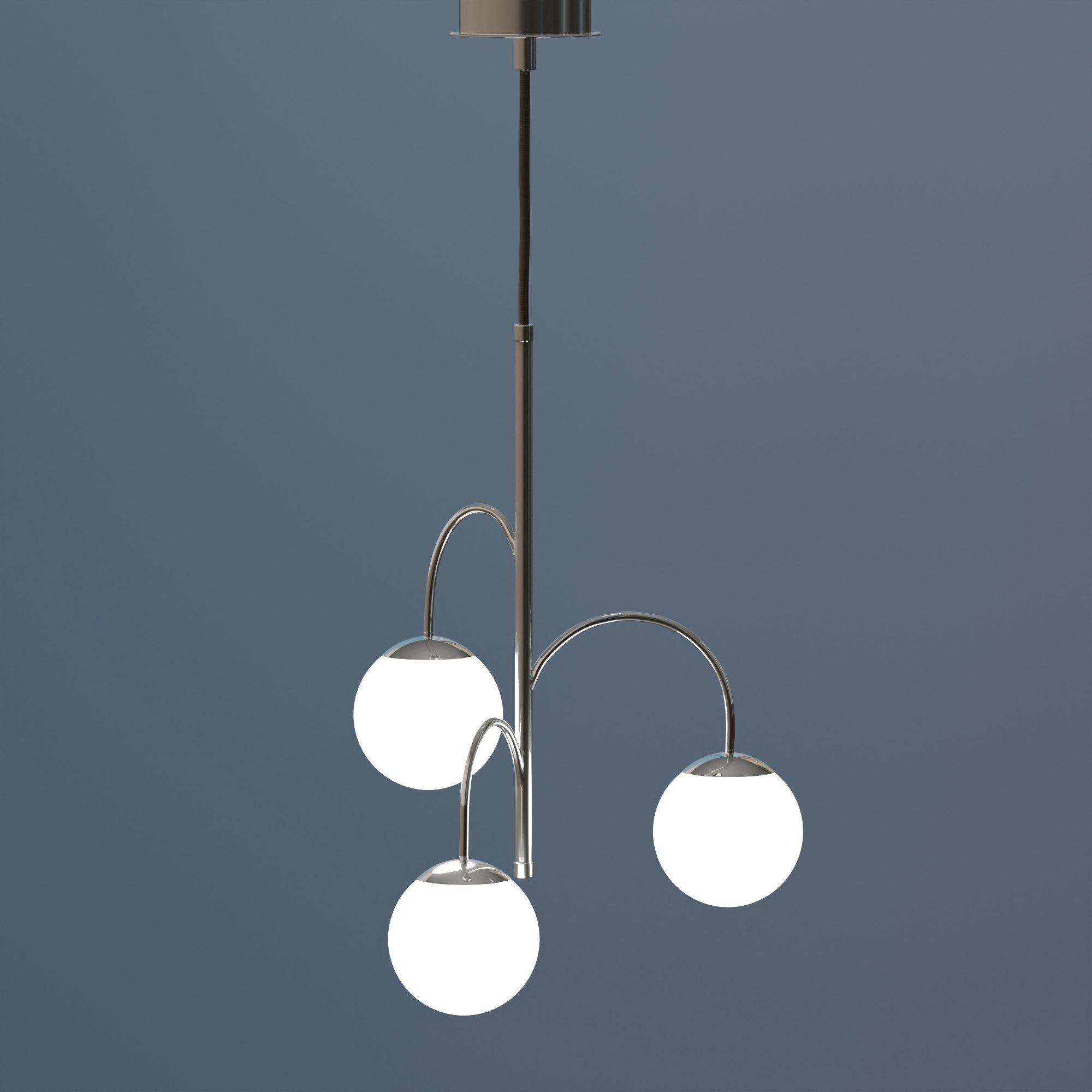 3 armed hanging light | 3D Ceiling Light models | BlenderKit