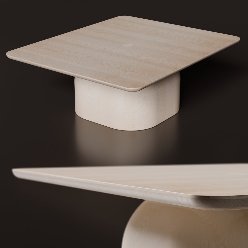 Nikari April Low | Tables models | BlenderKit