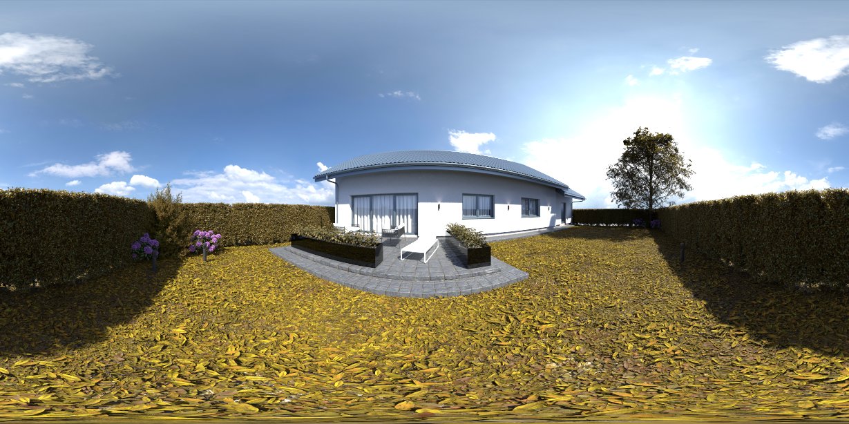 Garden Fall Day | Nature HDRis | BlenderKit