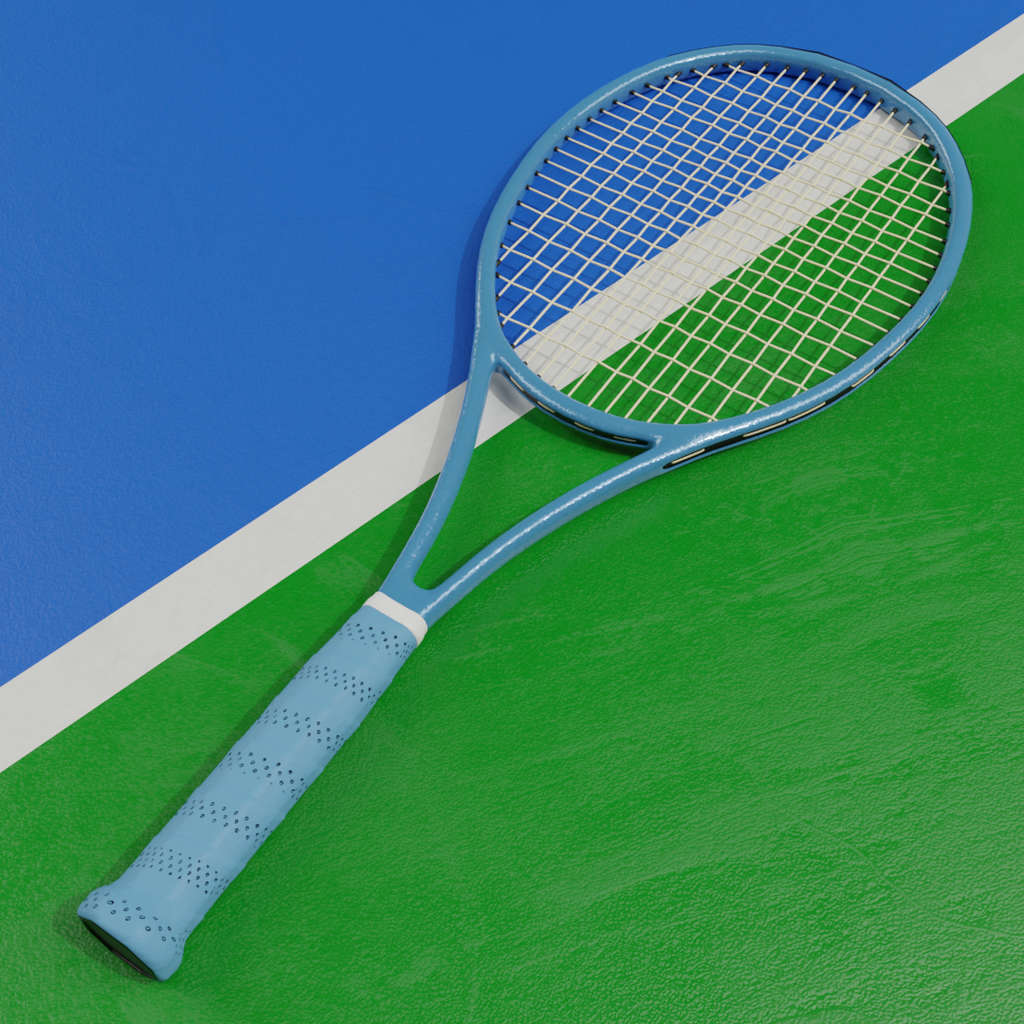 Tennis racket | FREE Sport models | BlenderKit