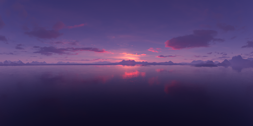 Pink Purple Sunset Landscape | Landscapes HDRis | BlenderKit