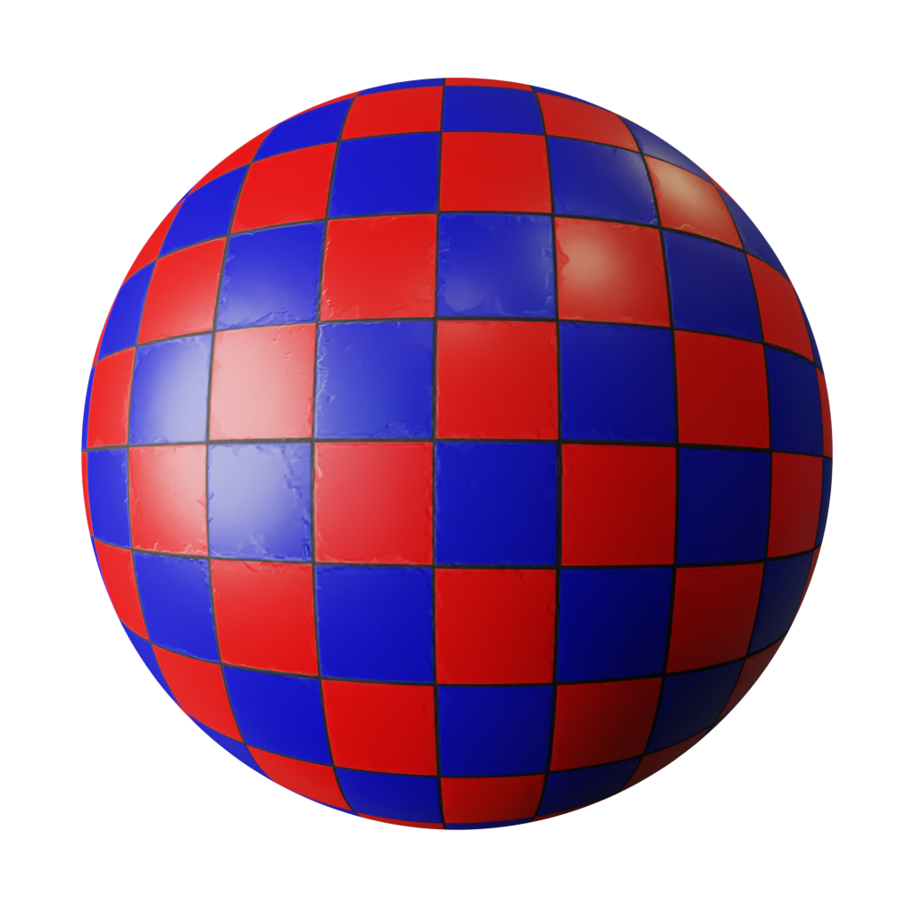 Red and blue checker Tiles | FREE tiles materials | BlenderKit