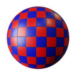 Red and blue checker Tiles | FREE tiles materials | BlenderKit