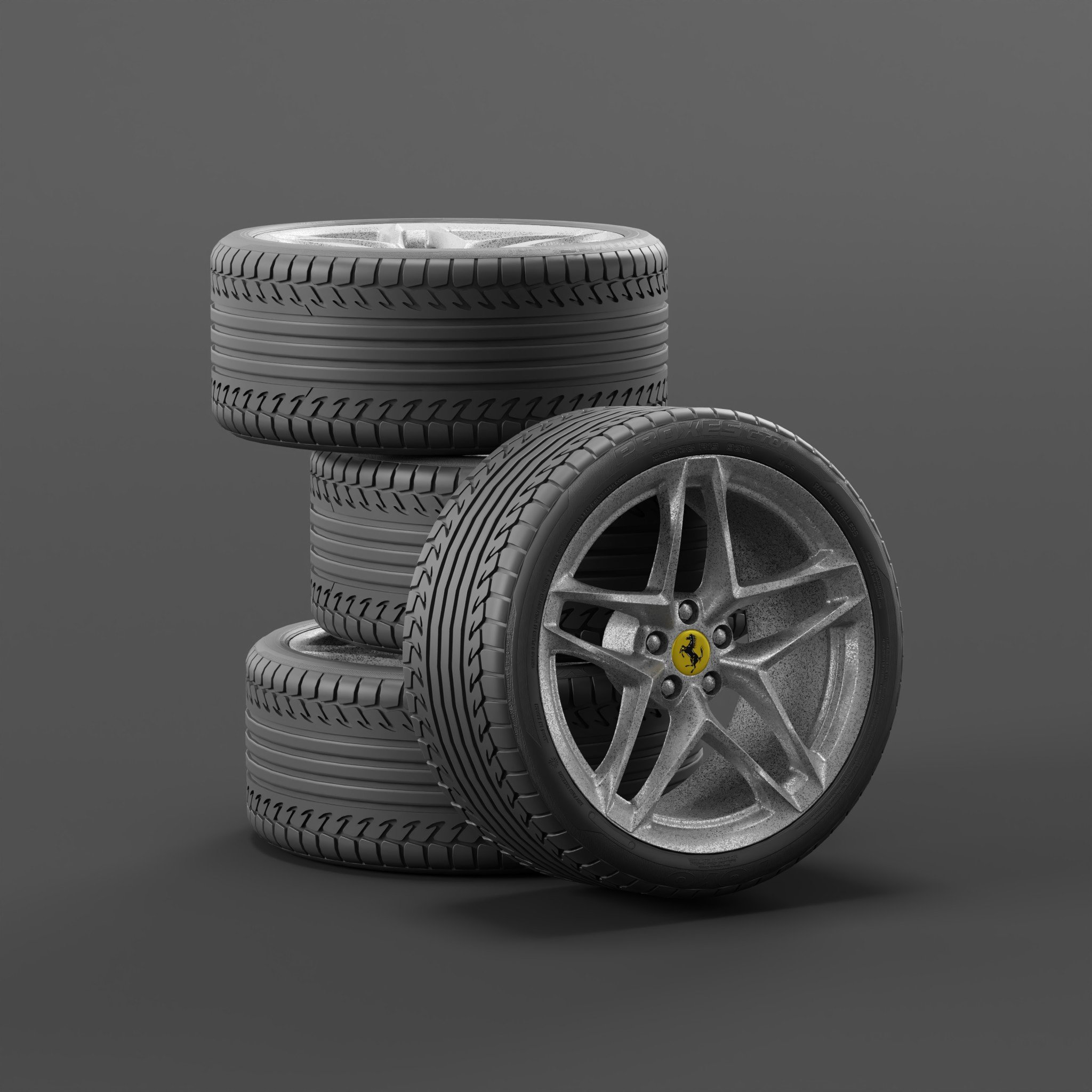 Ferrari tires | Vehicle Parts models | BlenderKit