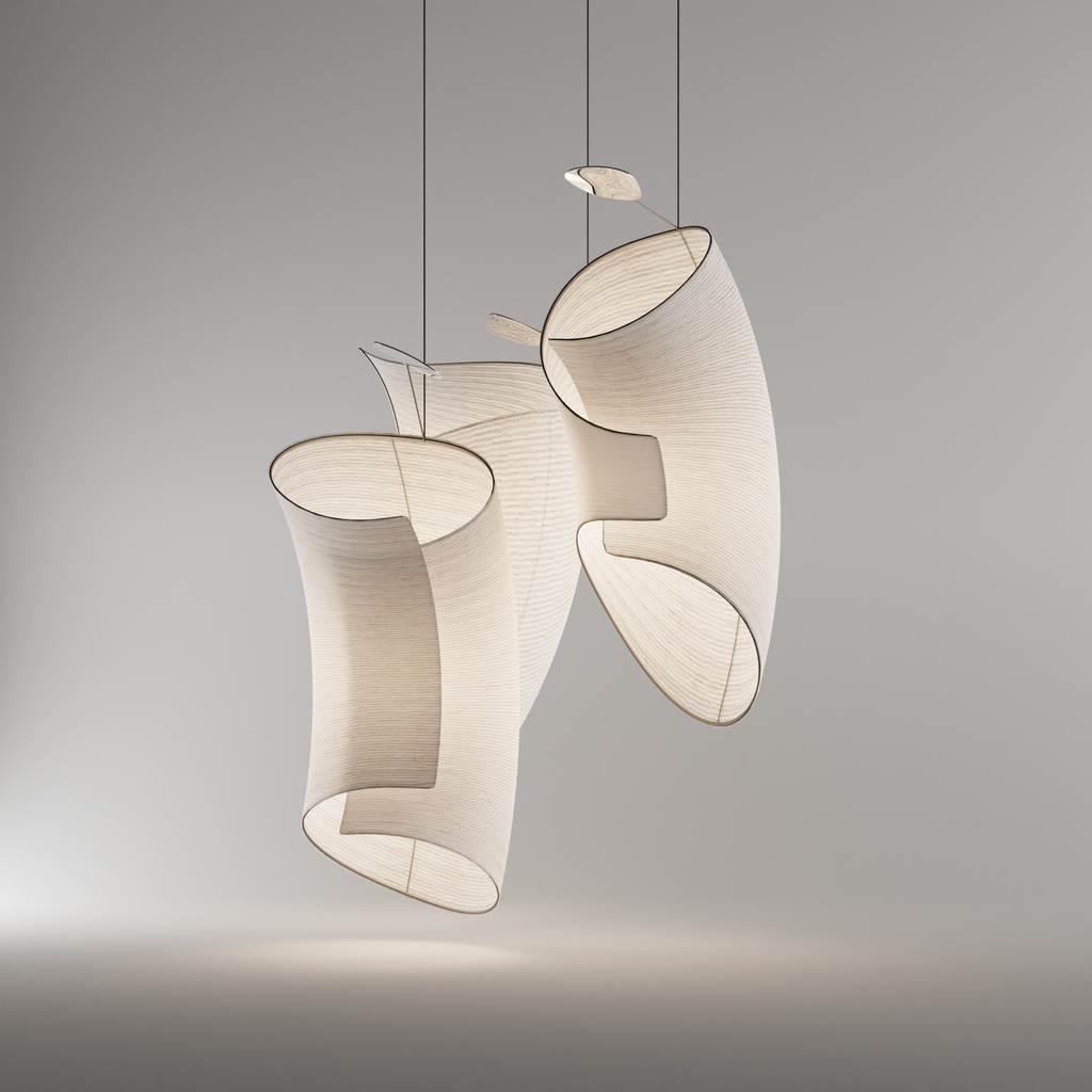 Pendant Curve Lamp | Ceiling Lights models | BlenderKit