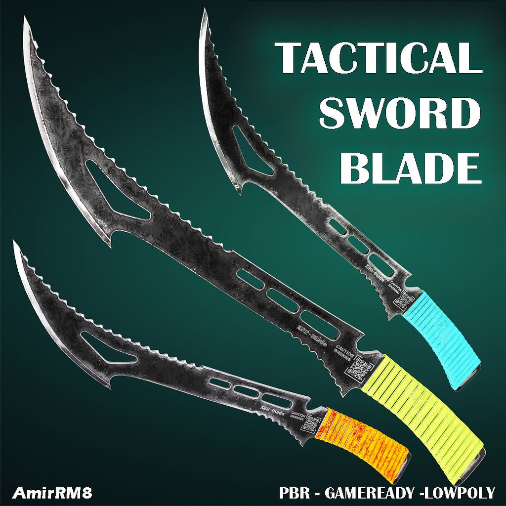 BlenderKit | Download the Tactical Sword model