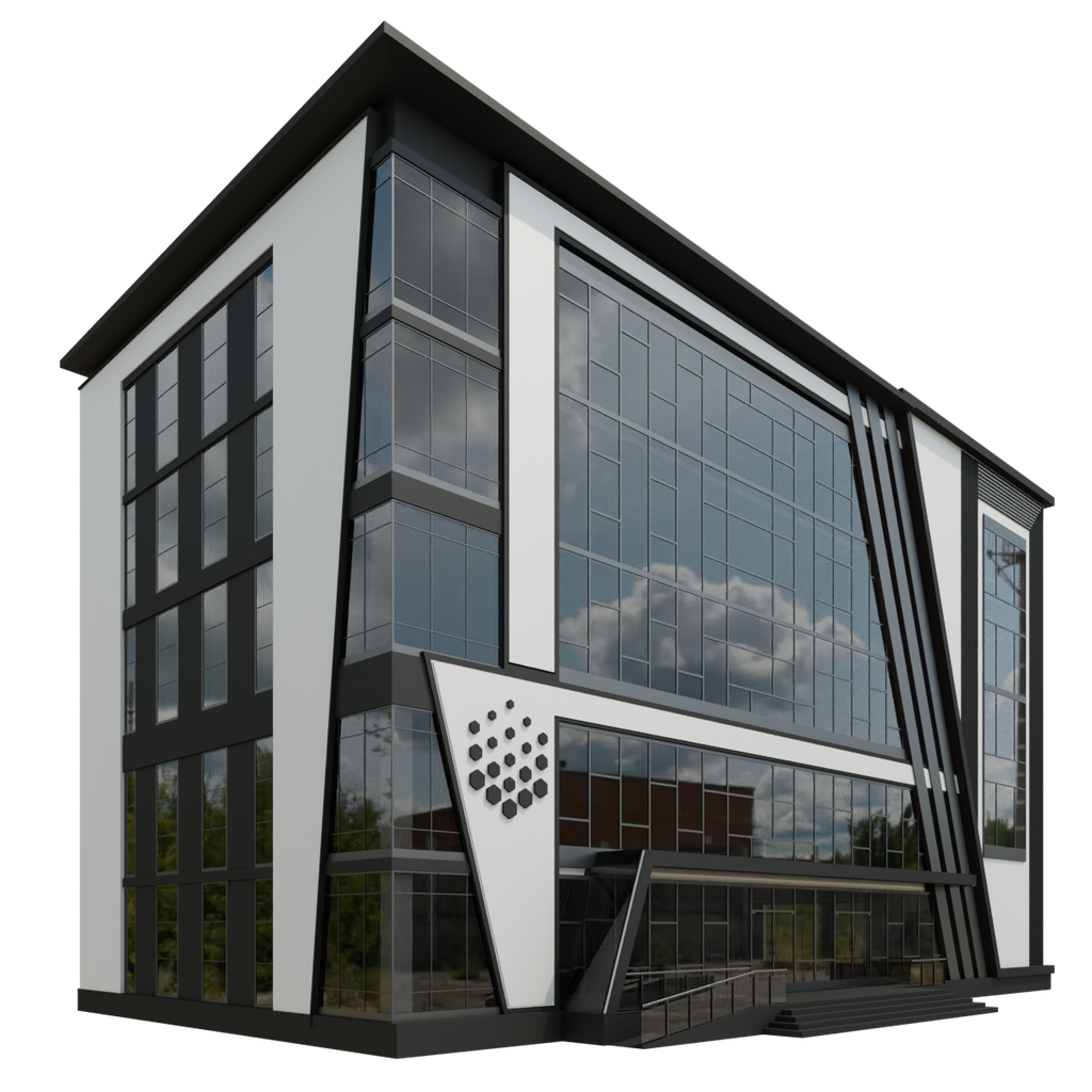 Procedural building | FREE 3D Commercial models | BlenderKit