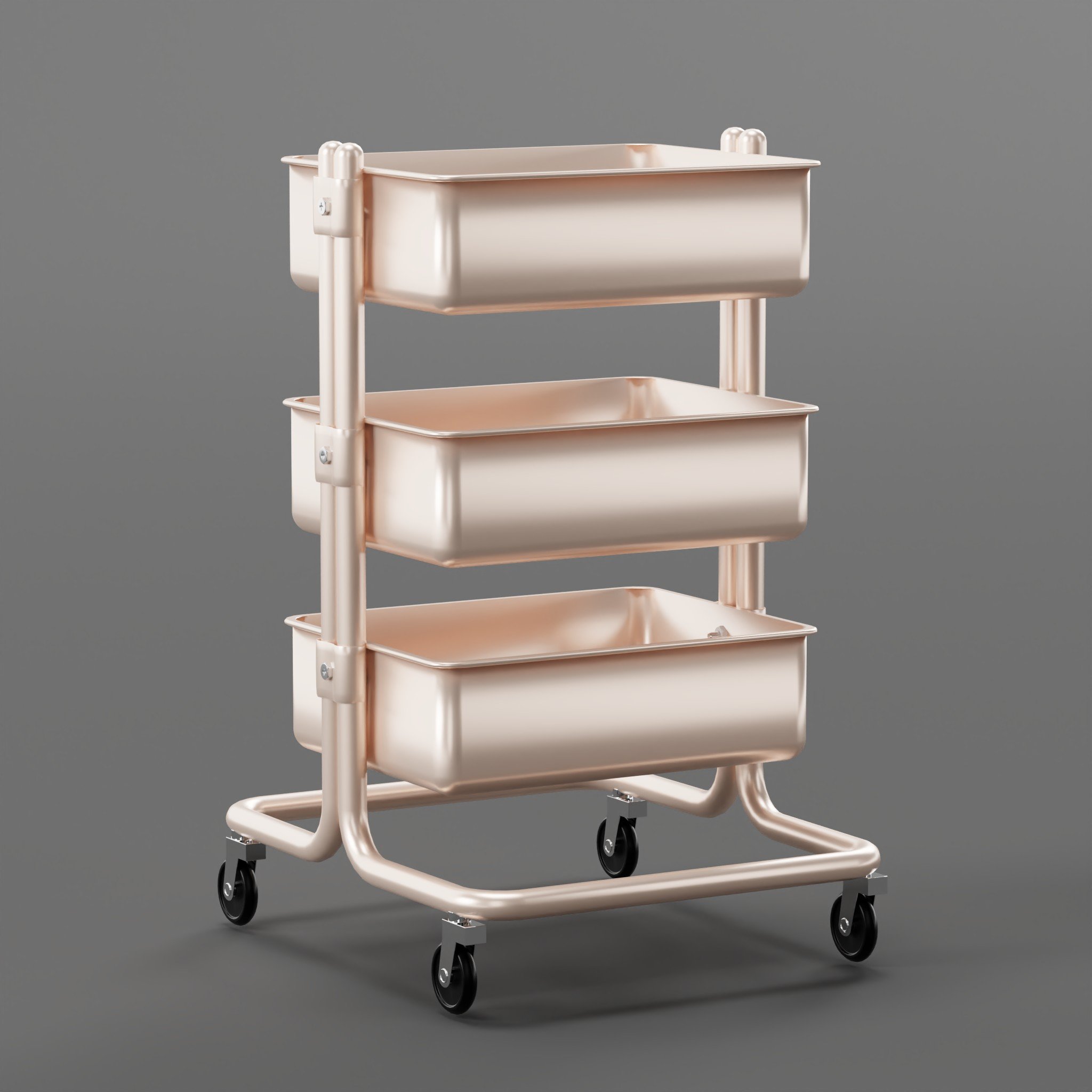 RASKOG Cart with Wheels | Kitchen Storage Spaces models | BlenderKit