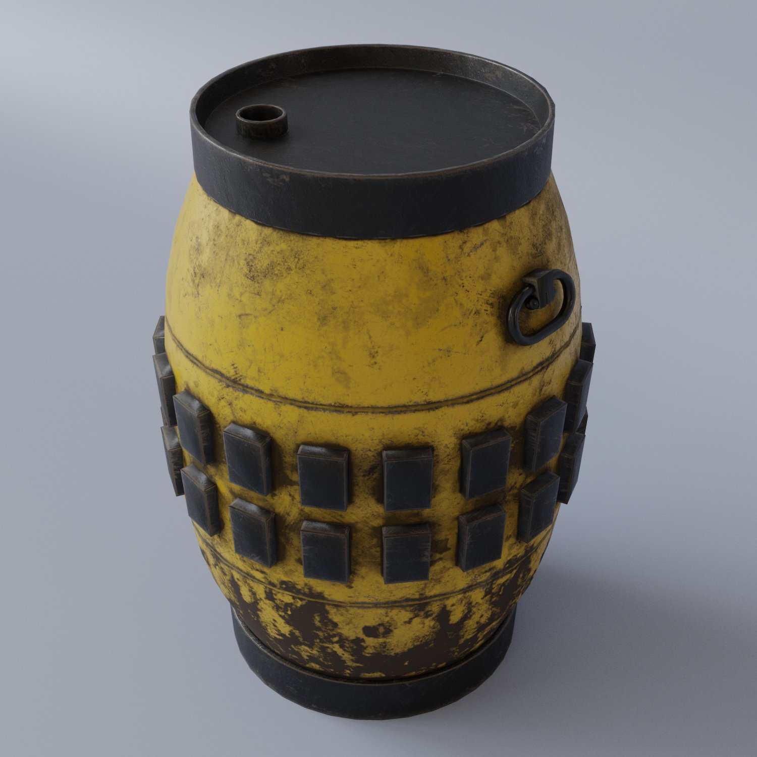 Sci-fi Barrel | Containers models | BlenderKit