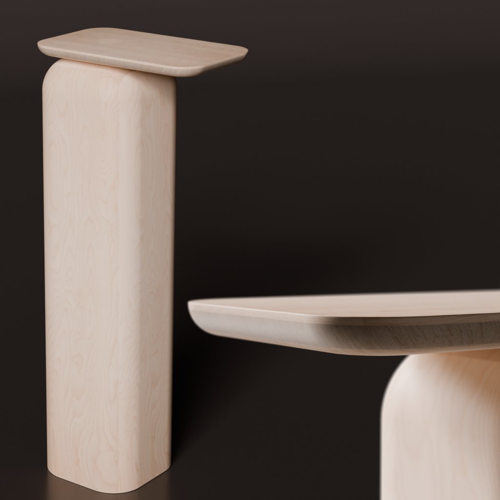 Nikari April Tall | Tables models | BlenderKit