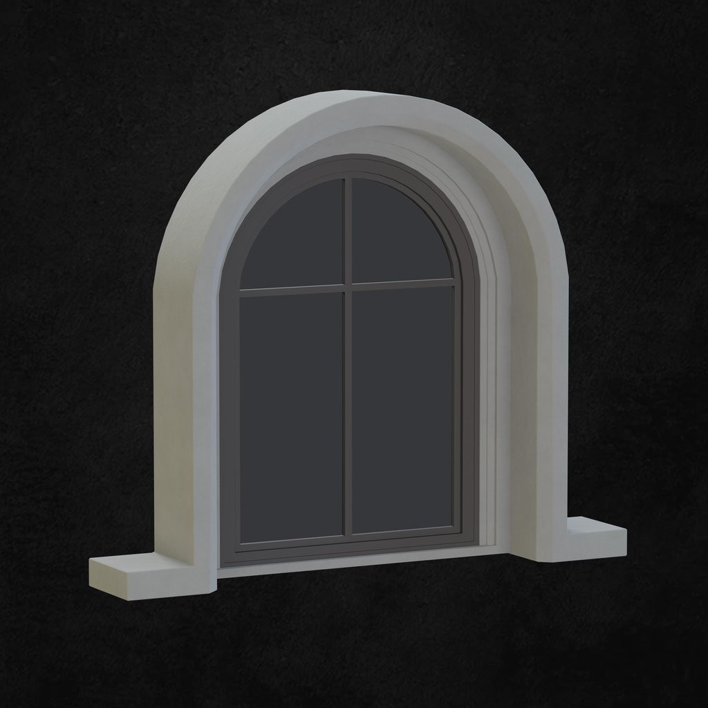 Classical Window | Windows models | BlenderKit