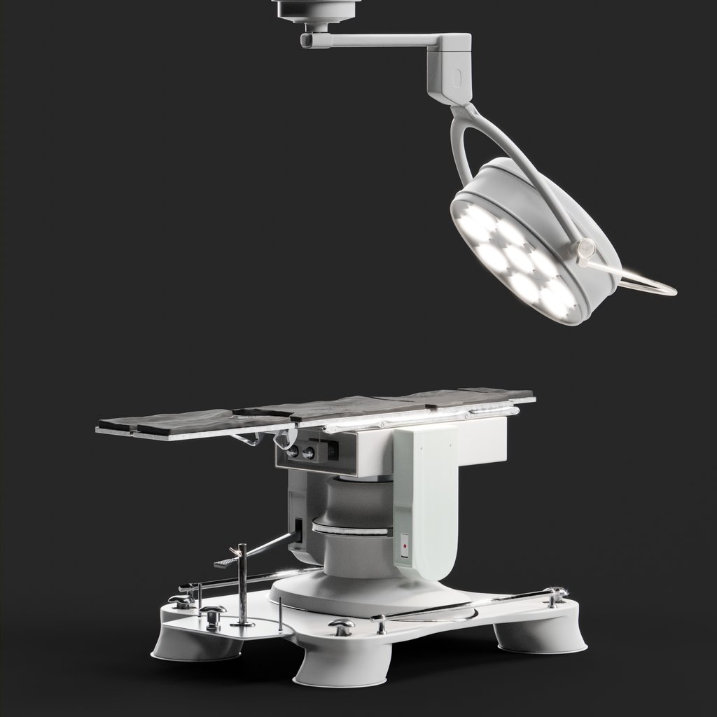 Operating table | Medical Equipment models | BlenderKit