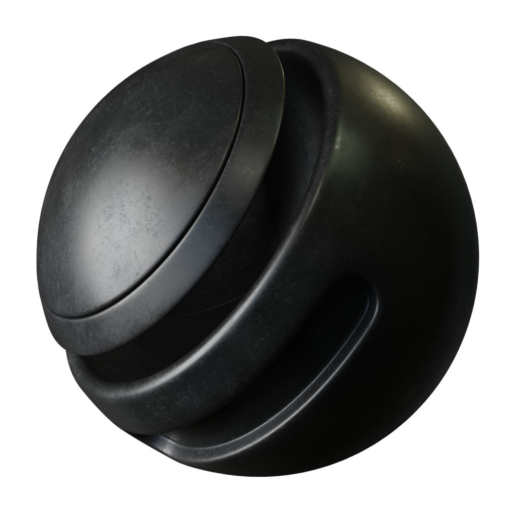 Black Rubber Worn | FREE plastic materials | BlenderKit