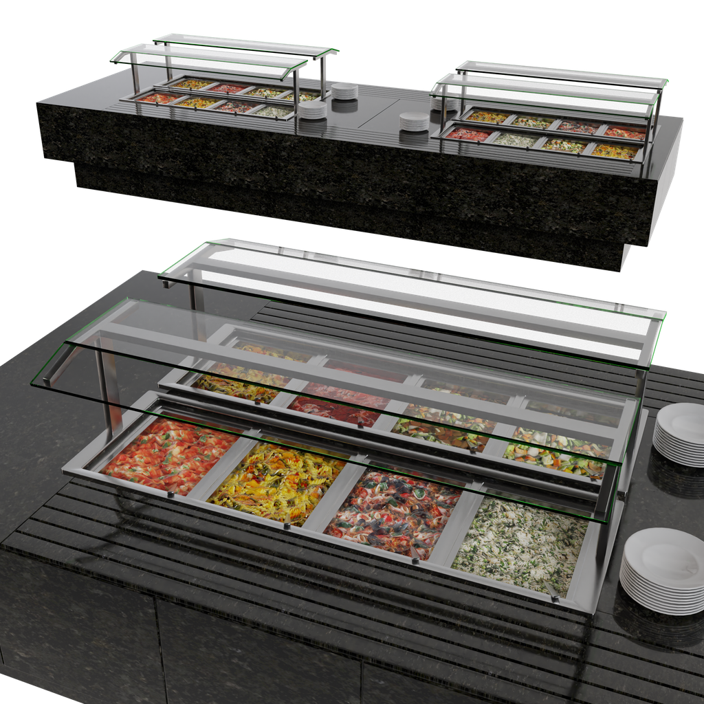 Buffet 2 | Restaurant / Bar models | BlenderKit