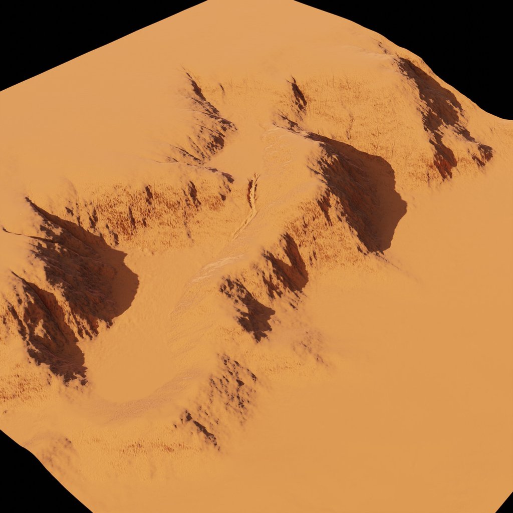 Desert Land | Terrains models | BlenderKit