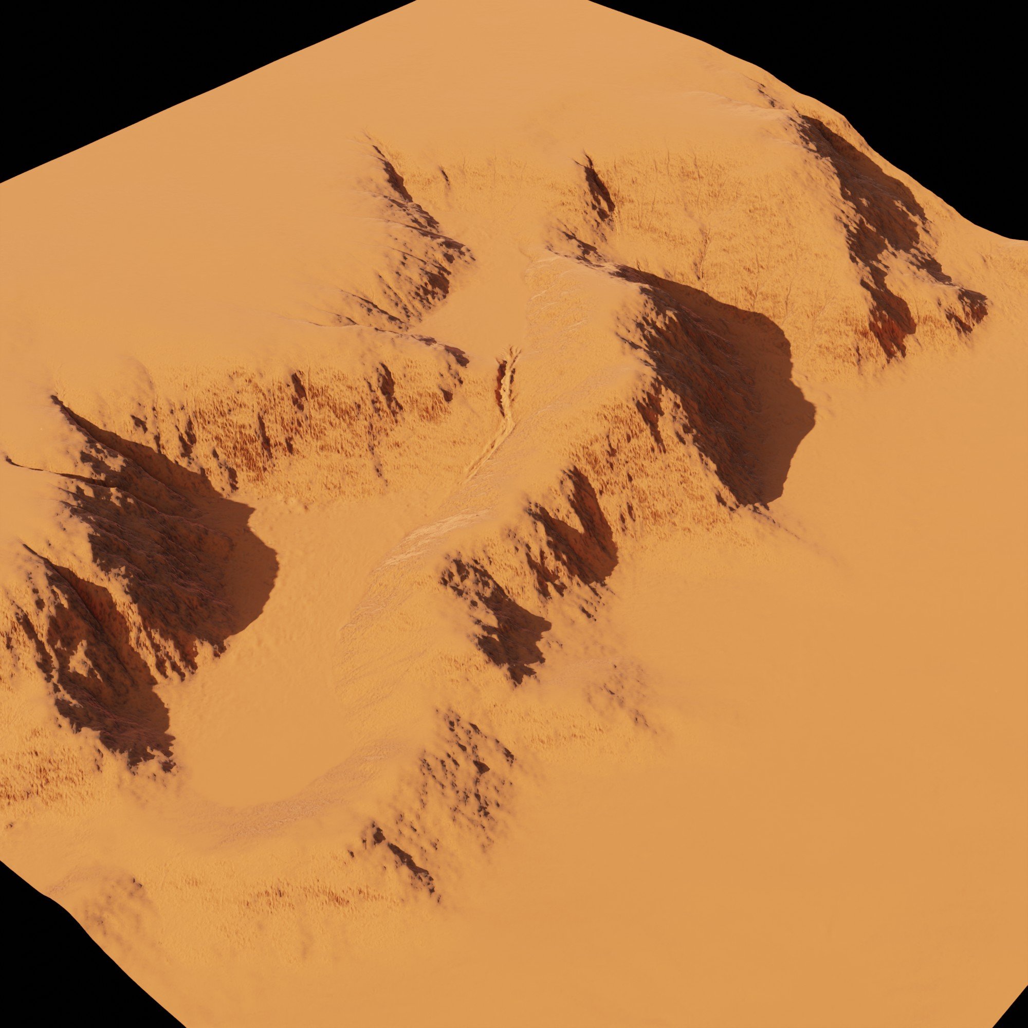 Desert Land | Terrains models | BlenderKit