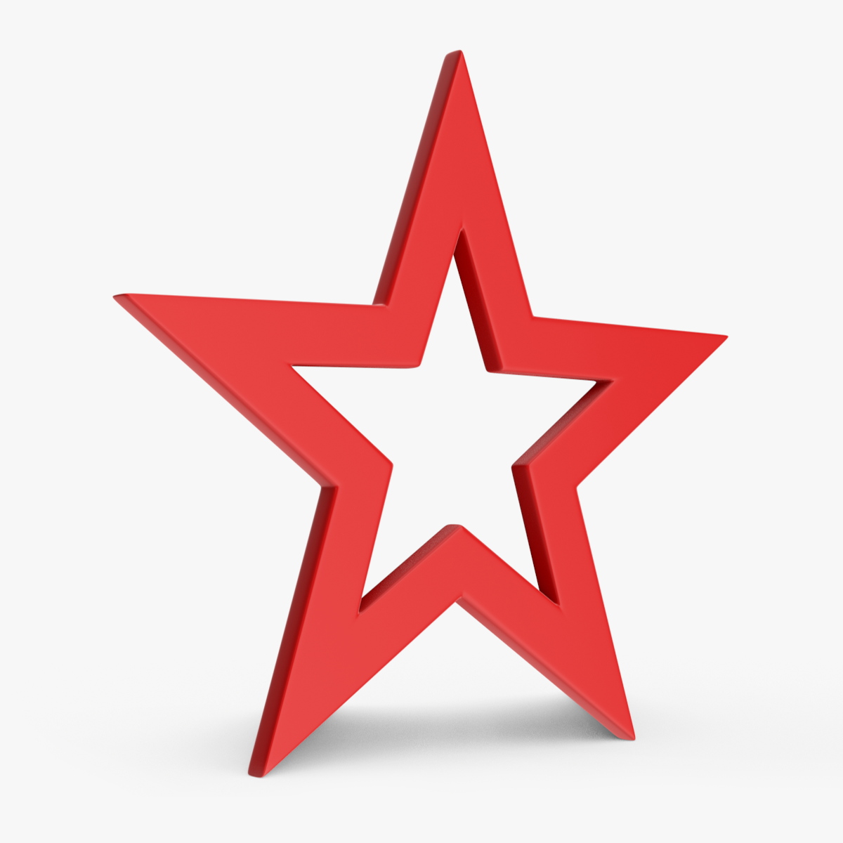 Red Star Icon | Signs models | BlenderKit