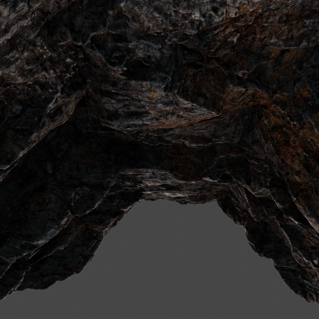Rock Rugged Cave Top | Environment Elements models | BlenderKit