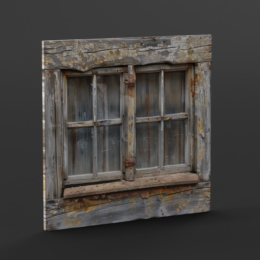 Old window - T - 106 | Windows models | BlenderKit