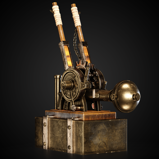 Mechanical Lever Game-Ready | Industrial Machinery models | BlenderKit
