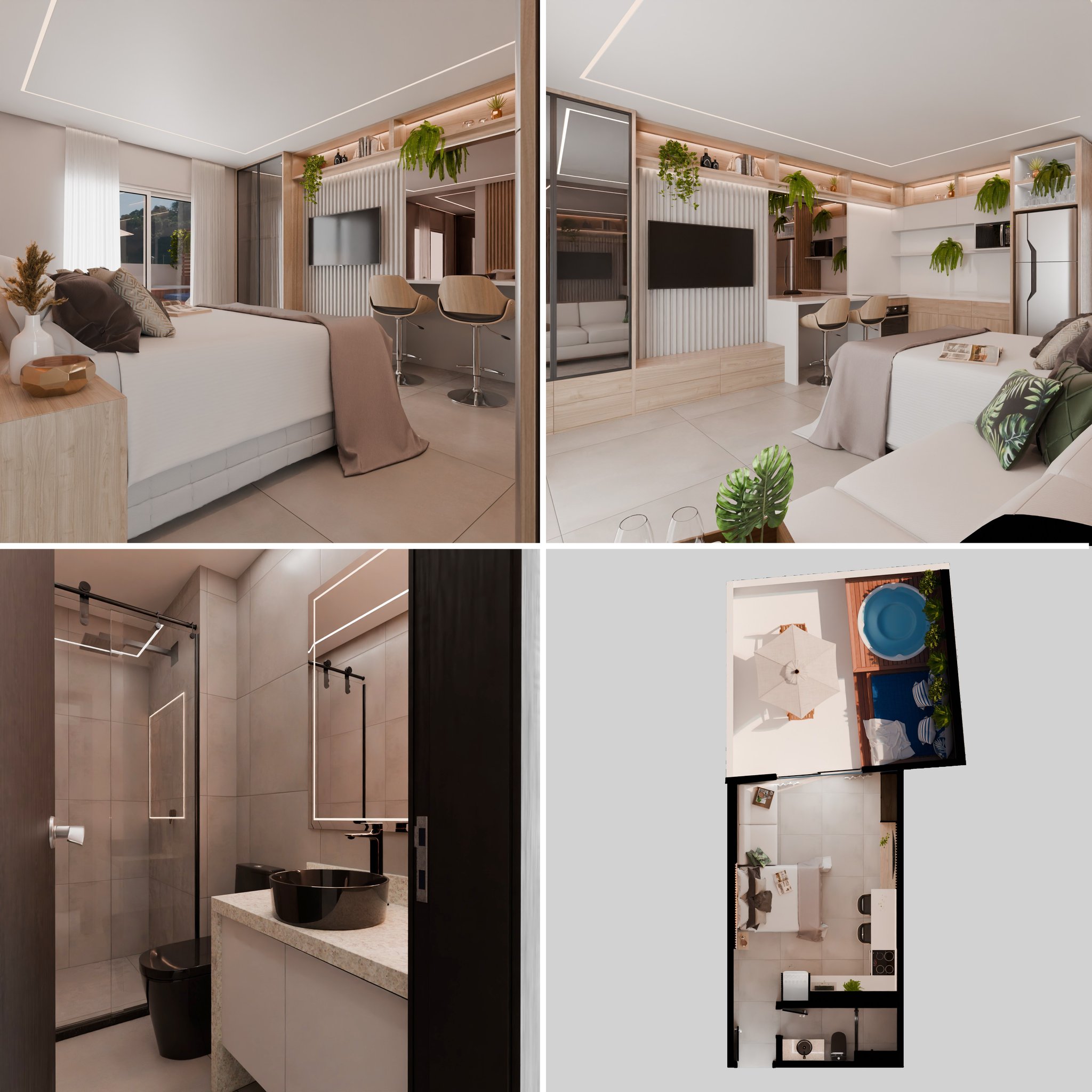 Flat studio | Interior scenes | BlenderKit