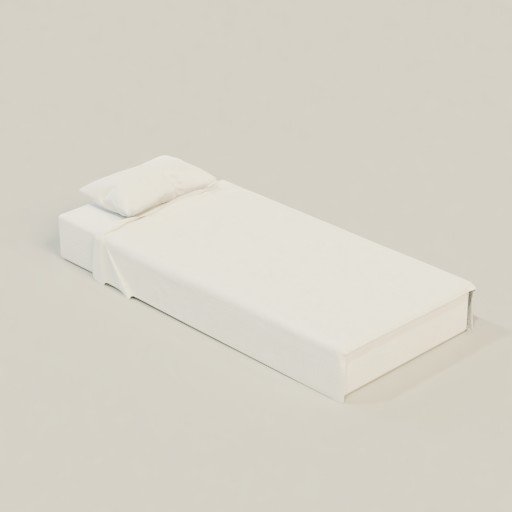 Single Bed 200x90 | Beds models | BlenderKit