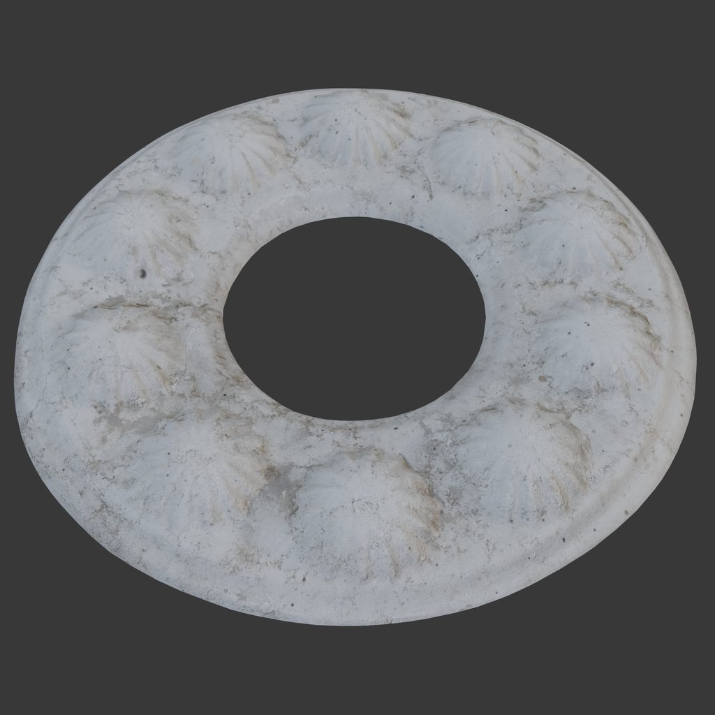 Nautical Shell Medallion | FREE Molding / Carving models | BlenderKit