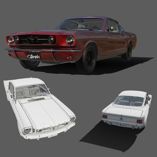 Ford Mustang | Modern Cars models | BlenderKit