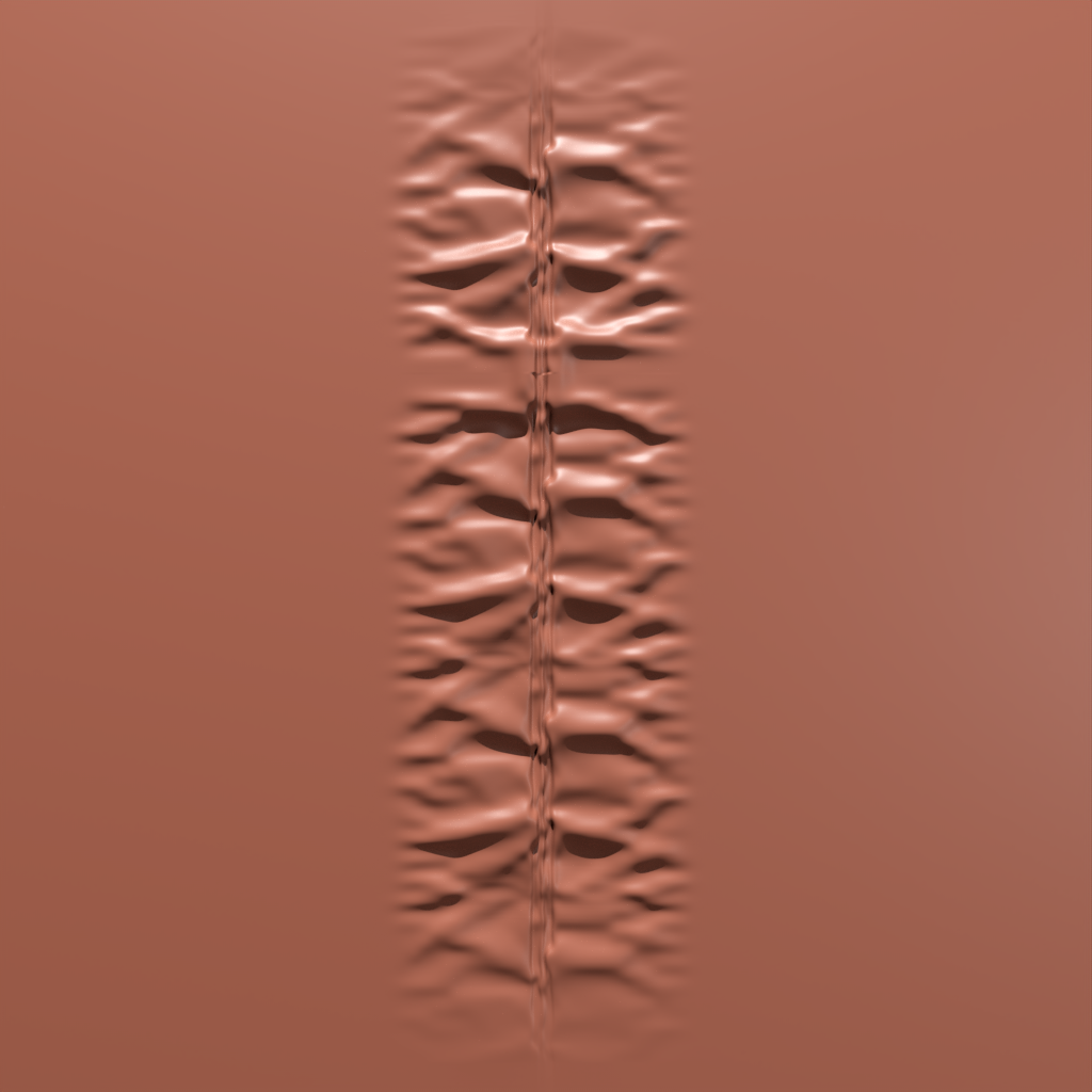 Cloth Seam Brush - 05 | fabric brushes | BlenderKit