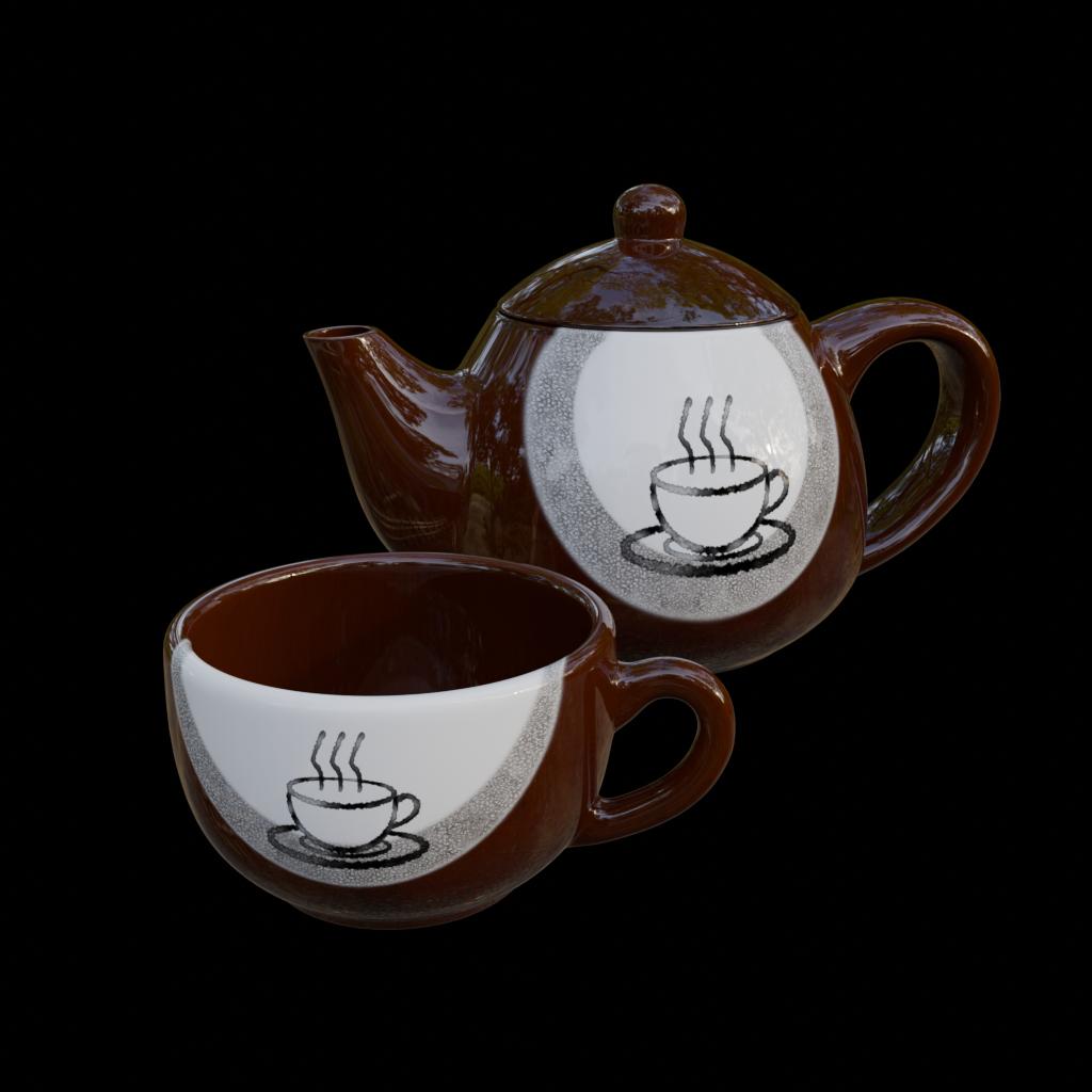 Coffee set | FREE Beverages models | BlenderKit