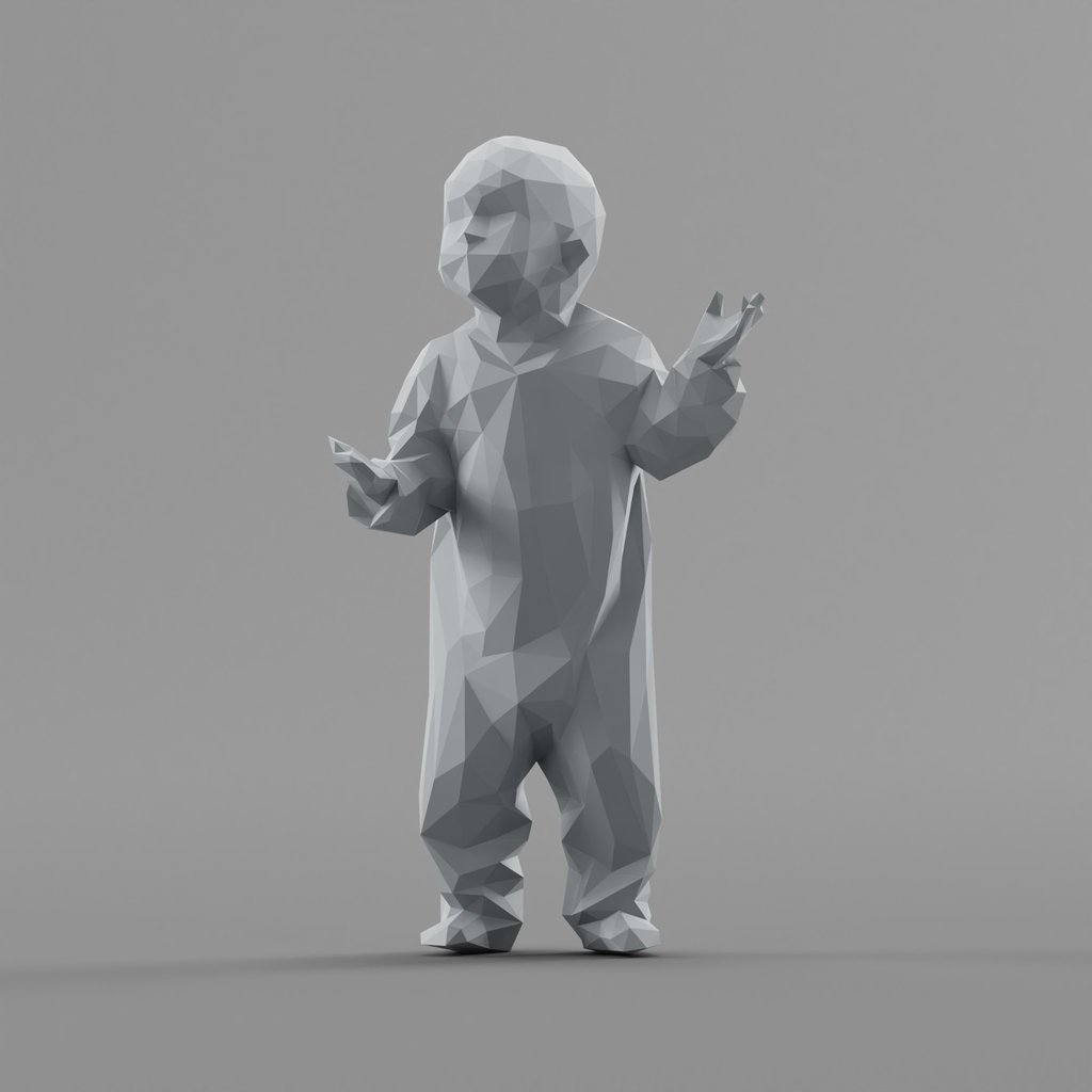 BlenderKit | Download the Lowpoly Children model