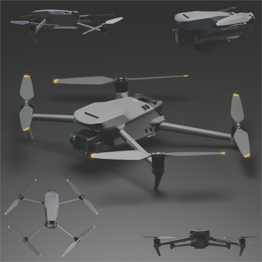 DJI Mavic 3 Classic Drone | FREE Technology models | BlenderKit