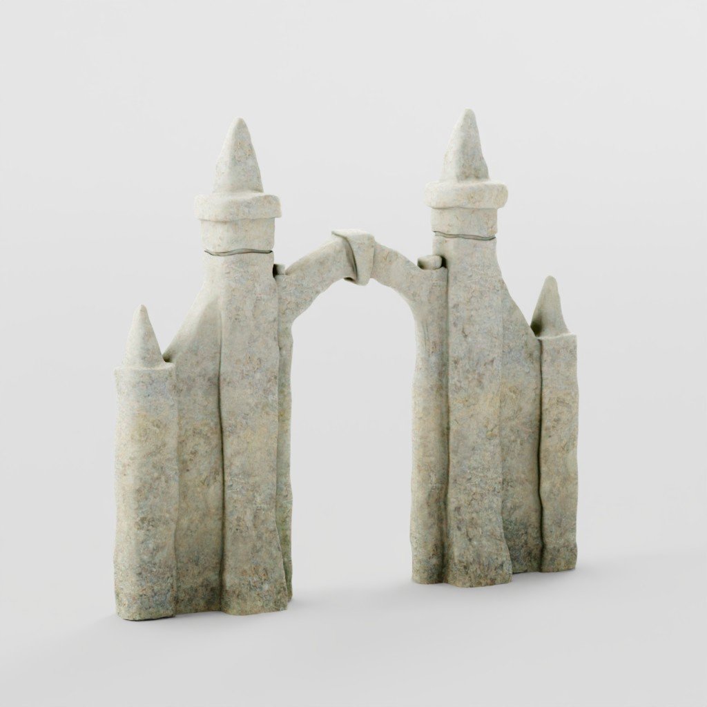 Stone Gate | Doors models | BlenderKit