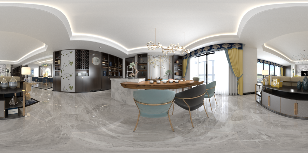 Living room | FREE Interiors HDRis | BlenderKit