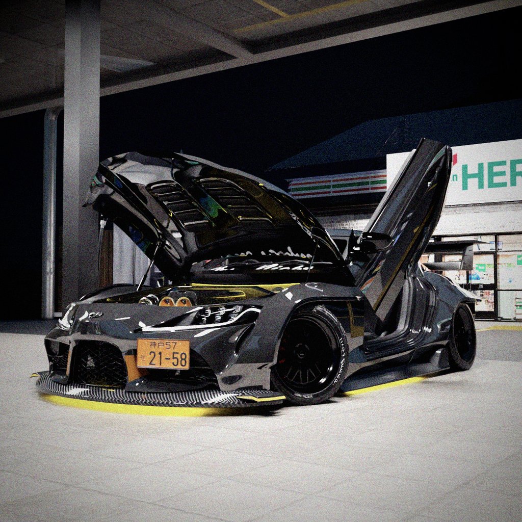 Toyota supra (2021) | FREE 3D Luxury / Supercar models | BlenderKit