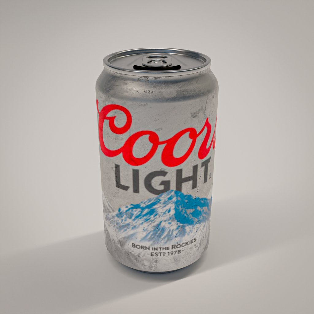 Coors Light Beer Can | Beverages models | BlenderKit