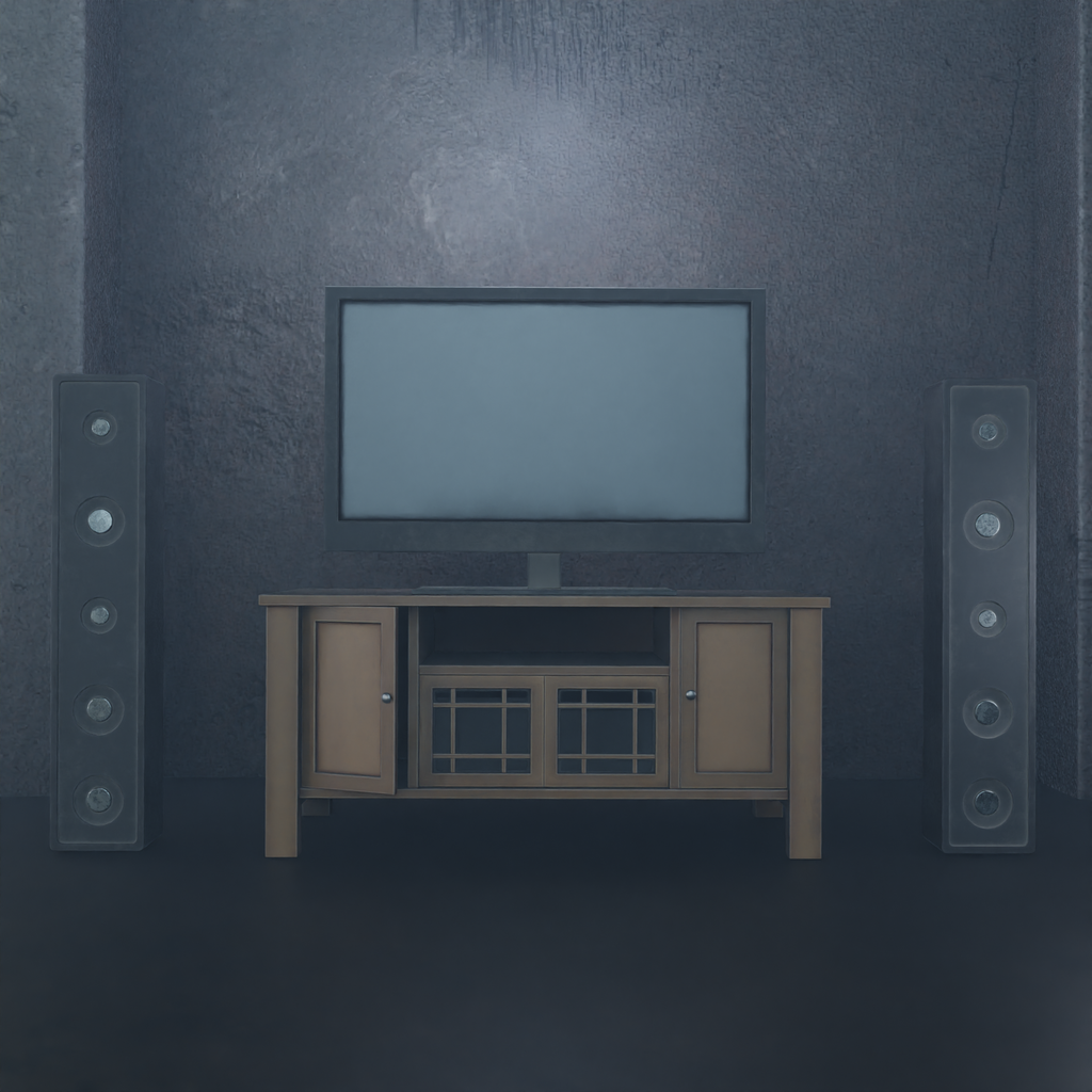 Room Scene TV stand | Consoles models | BlenderKit