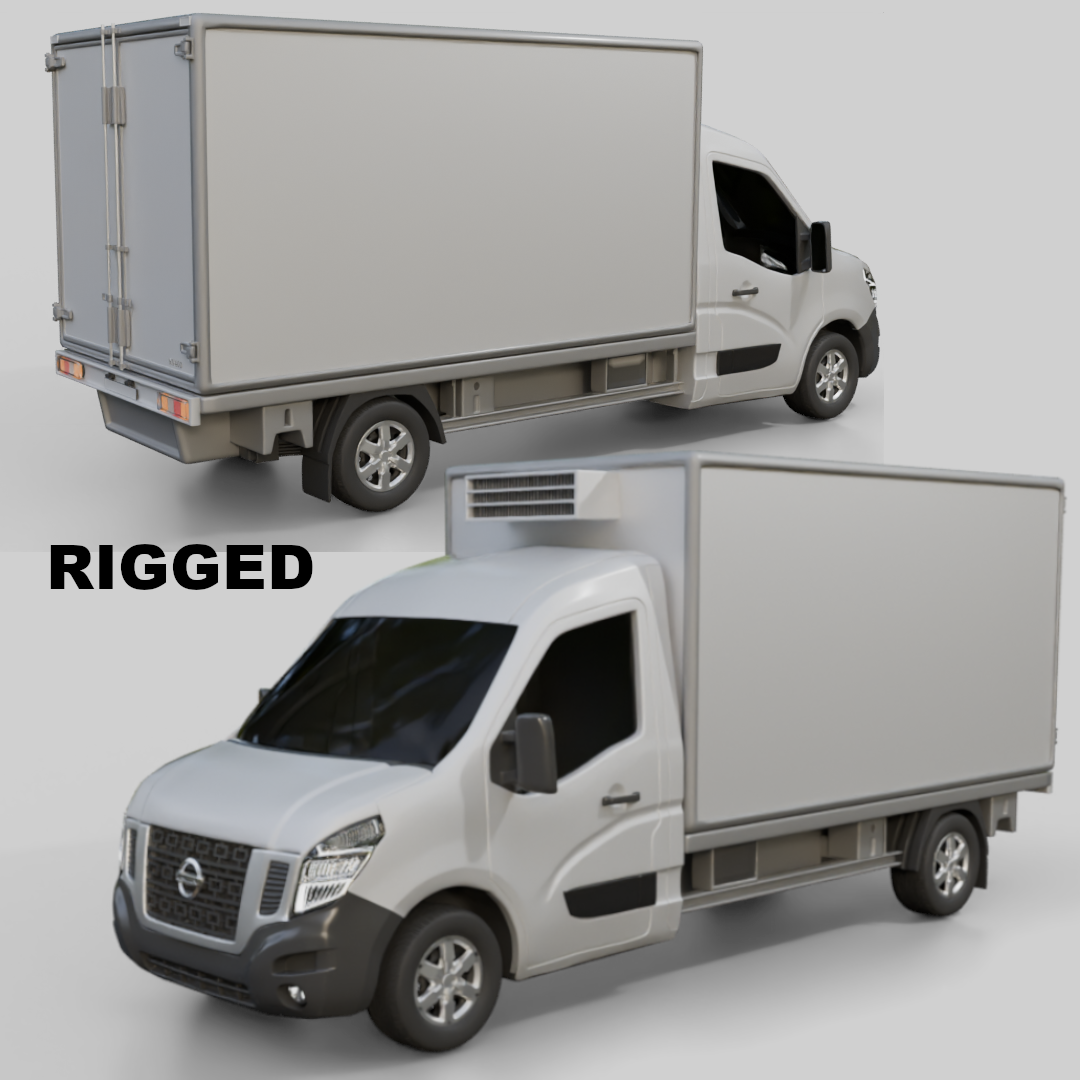 Nissan NV400 Box Truck | Luxury Cars models | BlenderKit