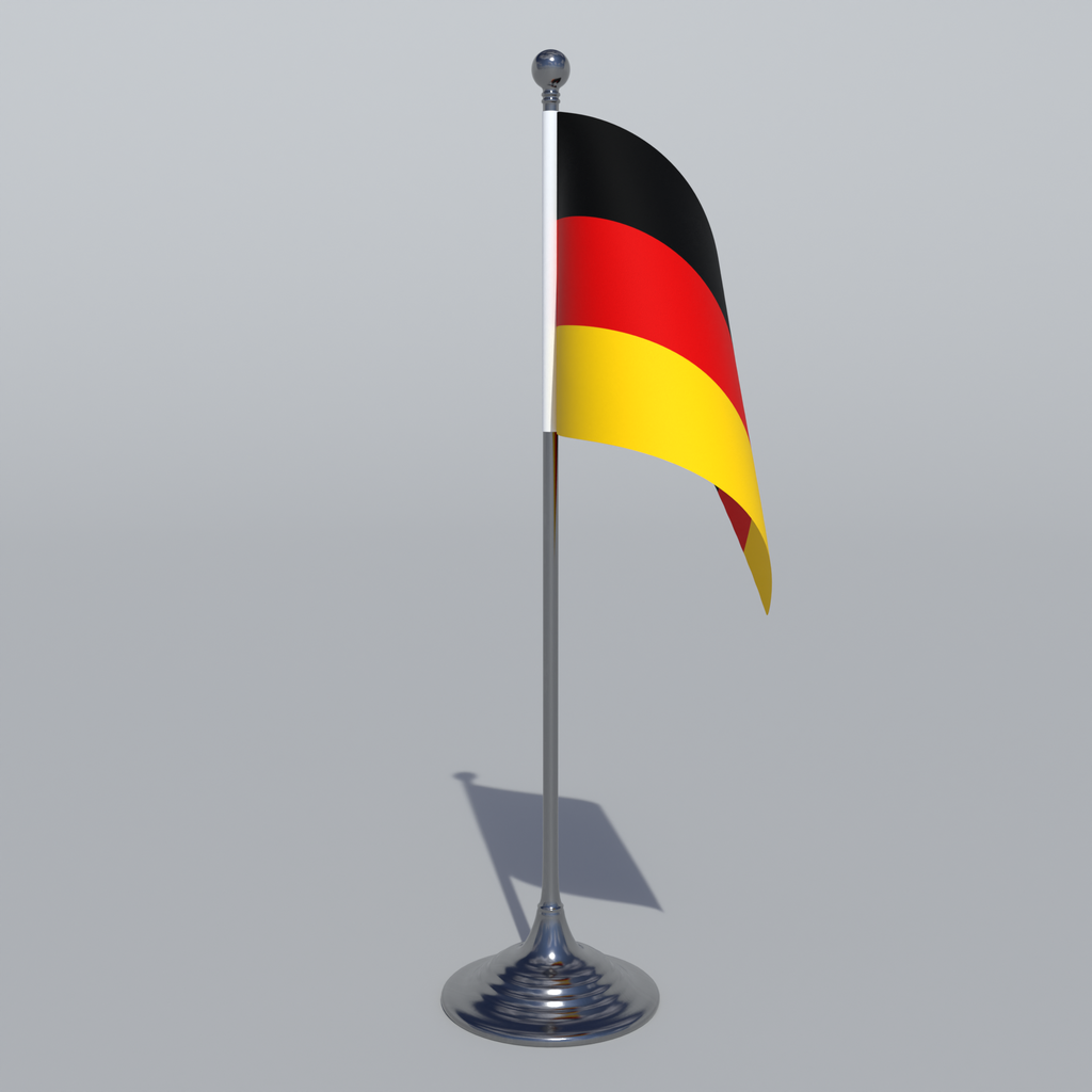 Germany Table Flag | Interior Decorations models | BlenderKit