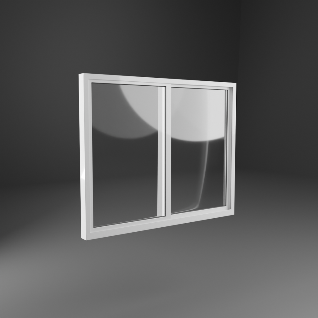 Slim sliding window | Windows models | BlenderKit