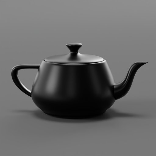 Black Teapot | Food / Drinks models | BlenderKit