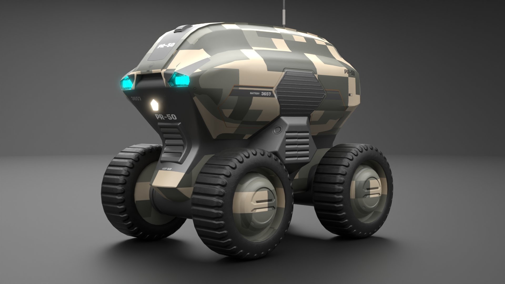 Military robotic vehicle | Military Vehicles models | BlenderKit