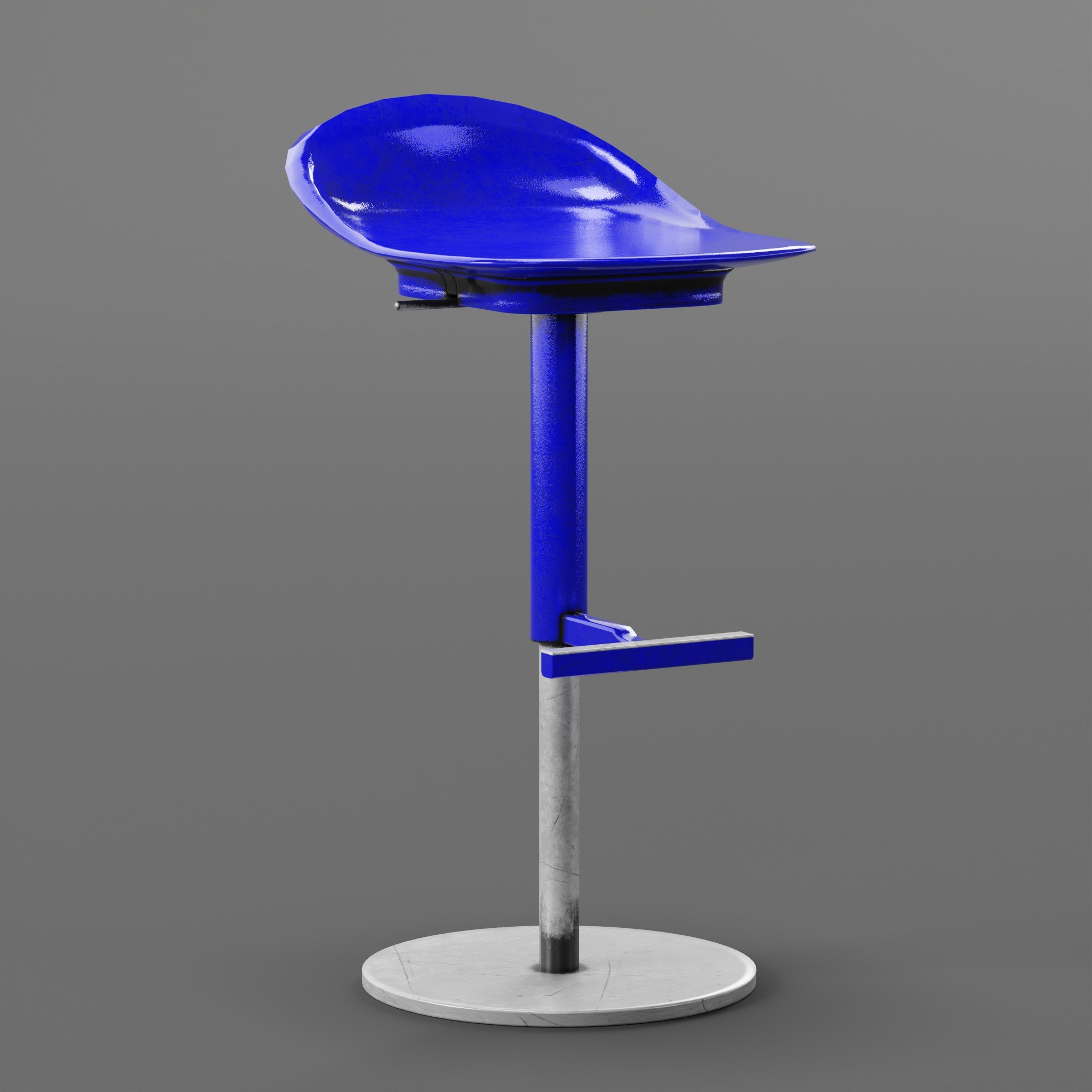 Metal bar stool D | Bar chairs models | BlenderKit